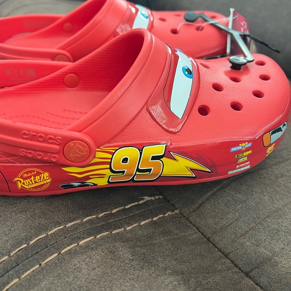 CROCS | Shoes | Crocs Lights Lightning Mcqueen Unisex Men6women 8 New ...